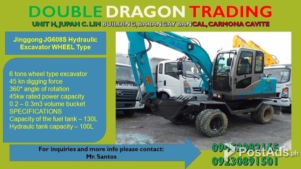 JINGGONG ( WHEEL TYPE / CRAWLER TYPE ) BACKHOE | PostAds.ph