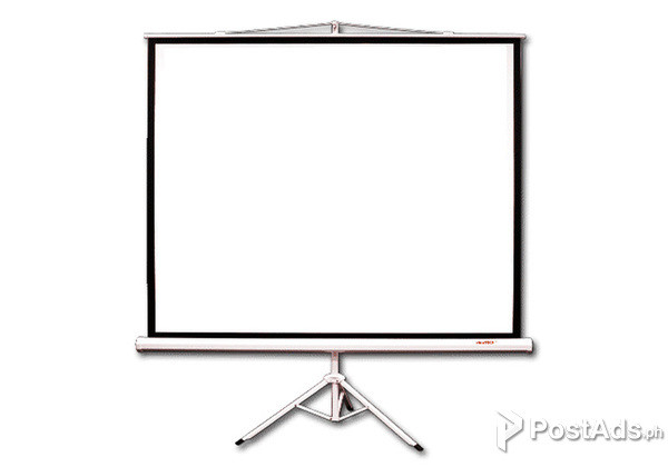 viewTECH Tripod Manual Wall Type Motorized Portable Projection Screen ...
