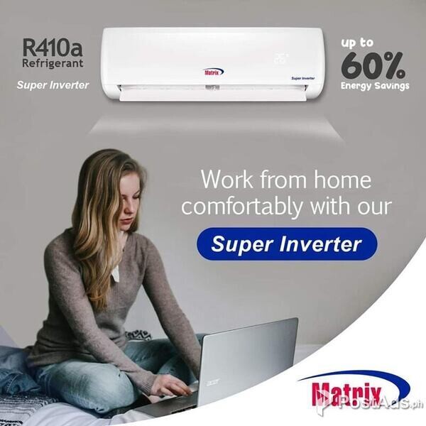 1.0HP MATRIX Split Wall Mounted Inverter - Haiyanaire Airconditioning ...