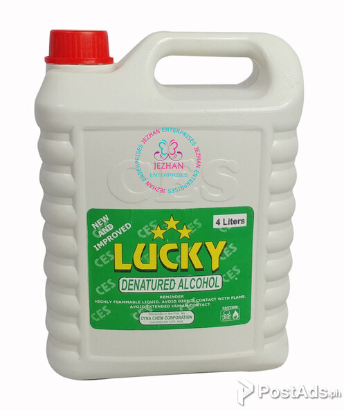 Denatured Alcohol 4 Liters - Gallon Lucky | PostAds.ph