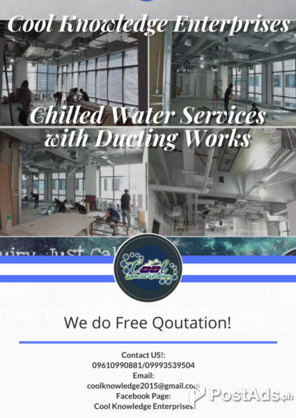 Chilled Water System with Ducting Works Services | PostAds.ph