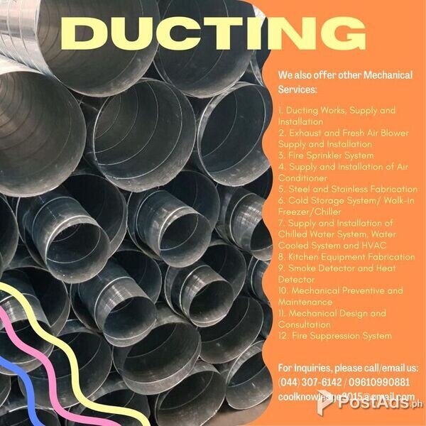 Ducting - Supply & Installation - Bulacan | PostAds.ph