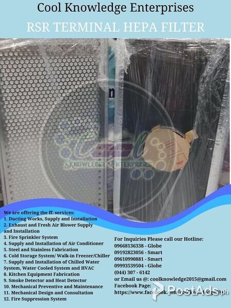 Meycauayan - RSR Terminal HEPA Filter w/Casing | PostAds.ph