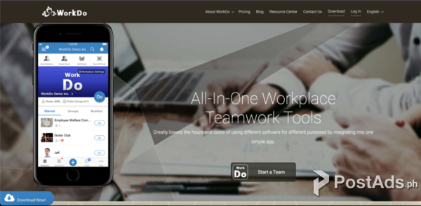 WorkDo All-In-One Team Collaboration App | PostAds.ph