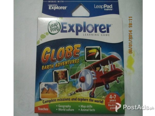 Leapfrog Explorer Learning Game: Globe Earth Adventures | PostAds.ph