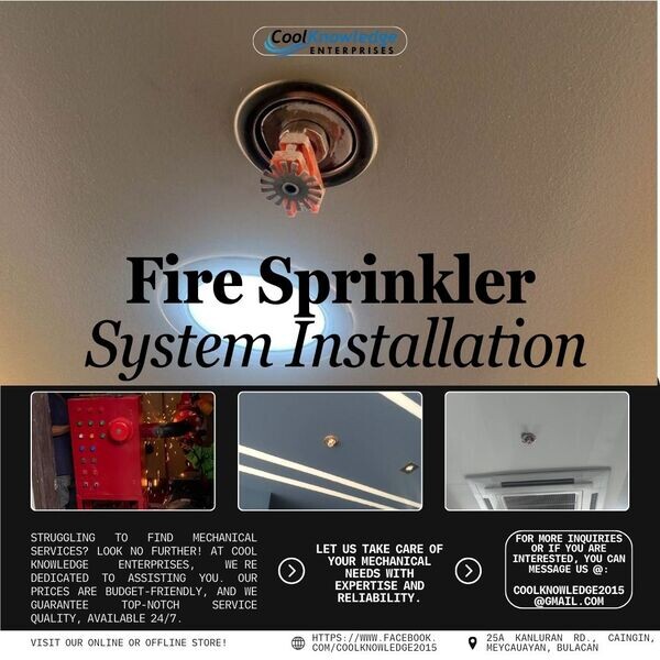 Installation & Supply Of Fire Sprinkler For Any Establishments | PostAds.ph