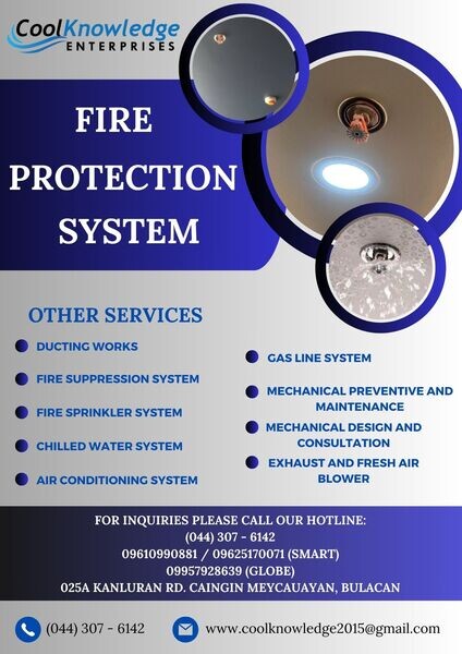 SUPPLY, DELIVER, AND INSTALLATION OF FIRE PROTECTION SYSTEM | PostAds.ph