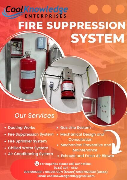 PROFESSIONAL INSTALLATION OF FIRE SUPPRESSION SYSTEM | PostAds.ph