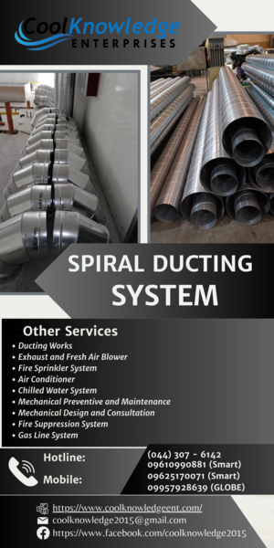 Spiral Ducting & Ducting Works- Installation | PostAds.ph