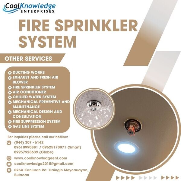 SUPPLY AND INSTALLATION OF FIRE SPRINKLER SYSTEM | PHILIPPINES | PostAds.ph