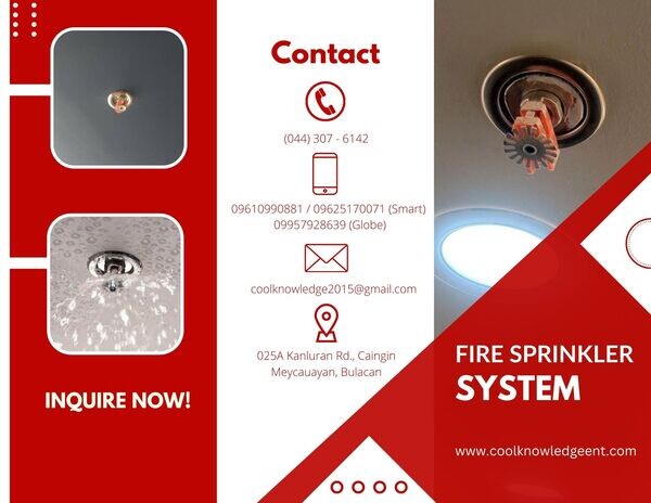FIRE SPRINKLER INSTALLATION AND SUPPLY - BULACAN - Cool Knowledge Enterprises | PostAds.ph