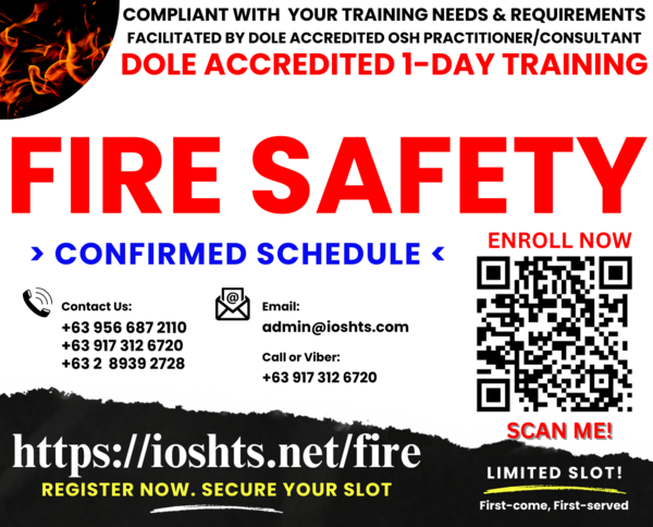 Fire Safety Training DOLE Accredited Training | PostAds.ph