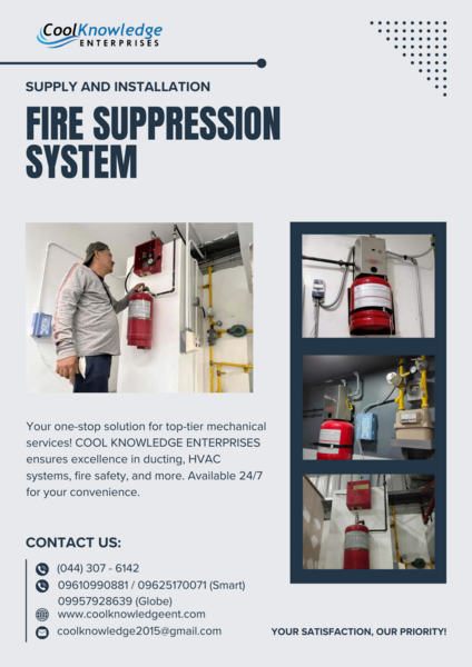 Fire Suppression [INSTALLATION & SUPPLY] - Cool Knowledge Enterprises | PostAds.ph