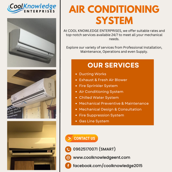 AIR CONDITIONING SYSTEM [INSTALLATION & SUPPLY] | PostAds.ph
