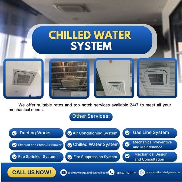 MECHANICAL WORKS || Chilled Water System* | PostAds.ph