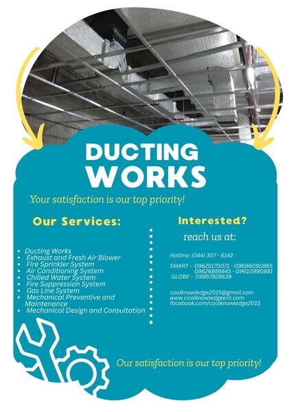 INSTALLATION & SUPPLY || DUCTING WORKS | PostAds.ph