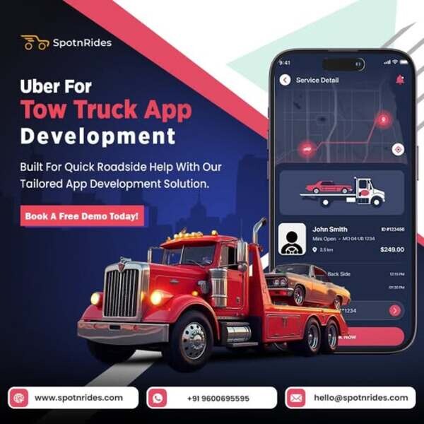 Launch Your Own AI-Powered Uber For Tow Trucks App With SpotnRides ...